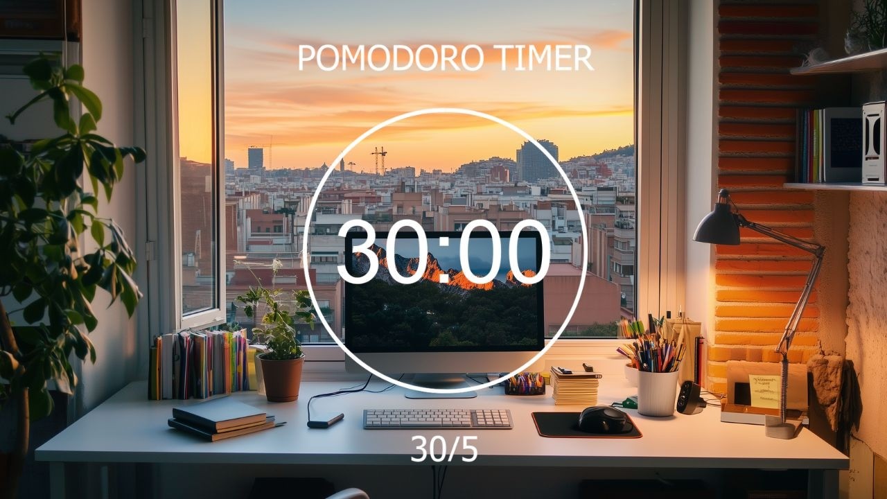 30/5 Pomodoro Timer ~ Quiet Mind in Morning 🌿 Gentle Lofi for Deep Work ...