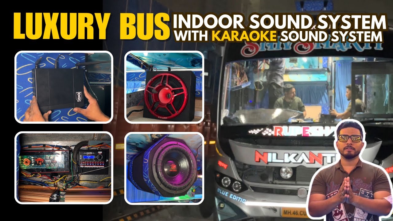 ULTIMATE LUXURY BUS SOUND SYSTEM | 8 SPEAKERS SUBWOOFERS & KARAOKE ...