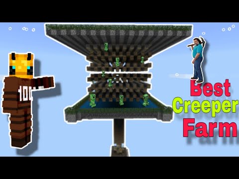 Fastest creeper farm 🔥 Minecraft bedrock 1.21.70 update (No Dali) - YouTube