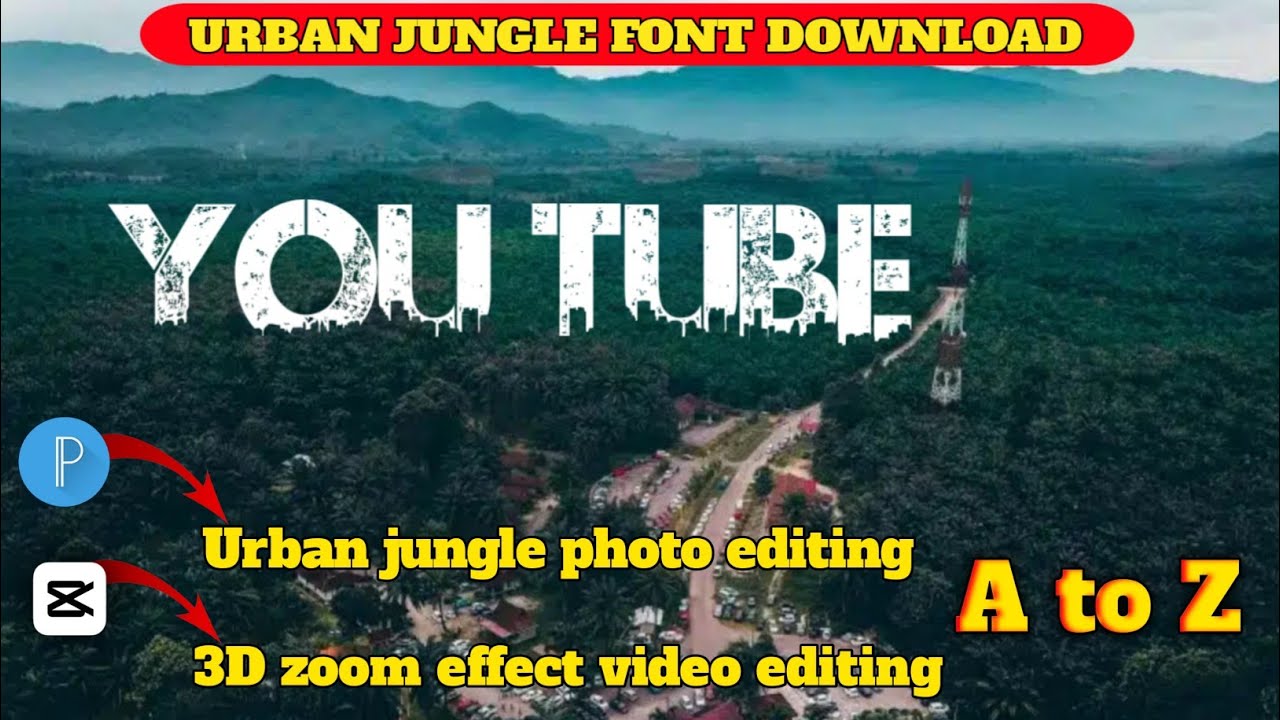 urban jungle photo editing / 3D zoom effect tutorial 2023 . - YouTube