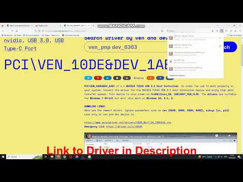 PCI\\VEN_10DE&DEV_1AEC Drivers // TU116 USB 3.1 Host Controller driver download and install manual