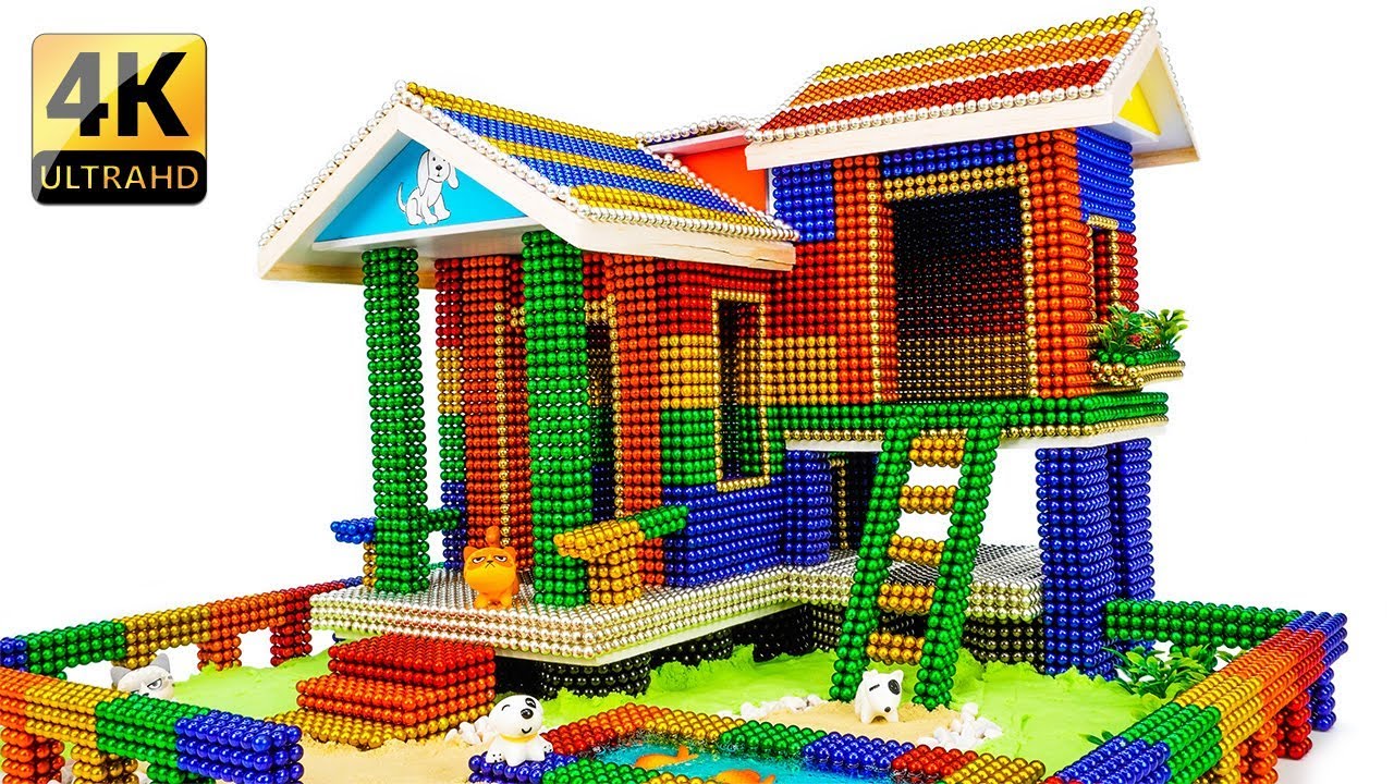 DIY - How To Build Amazing Puppy Dog House With Magnetic Balls - 100% ...