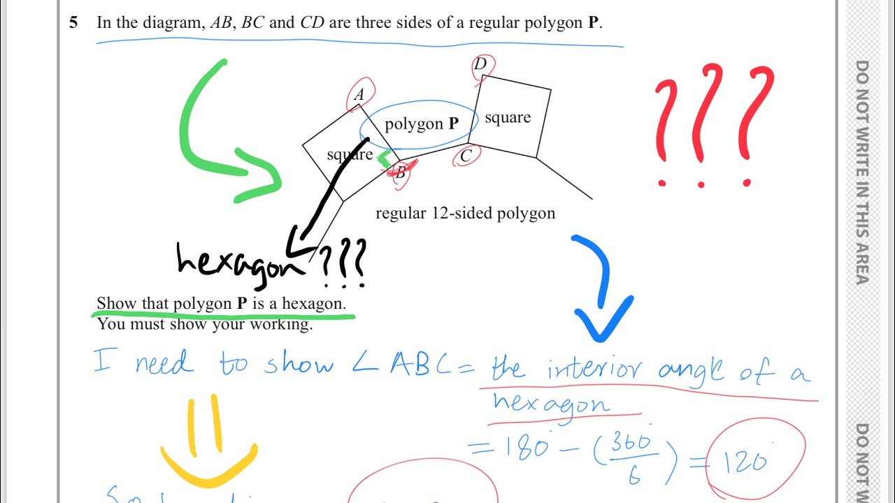Geometry - 2017 GCSE (9-1) Higher-tier maths paper (question No.5 ...