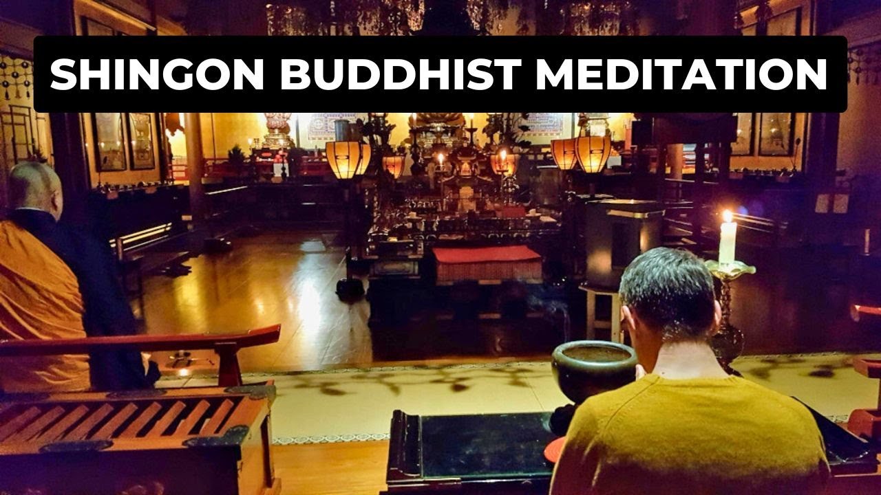 Shingon Buddhist Meditation - Morning Prayers at Henjosonin Temple ...