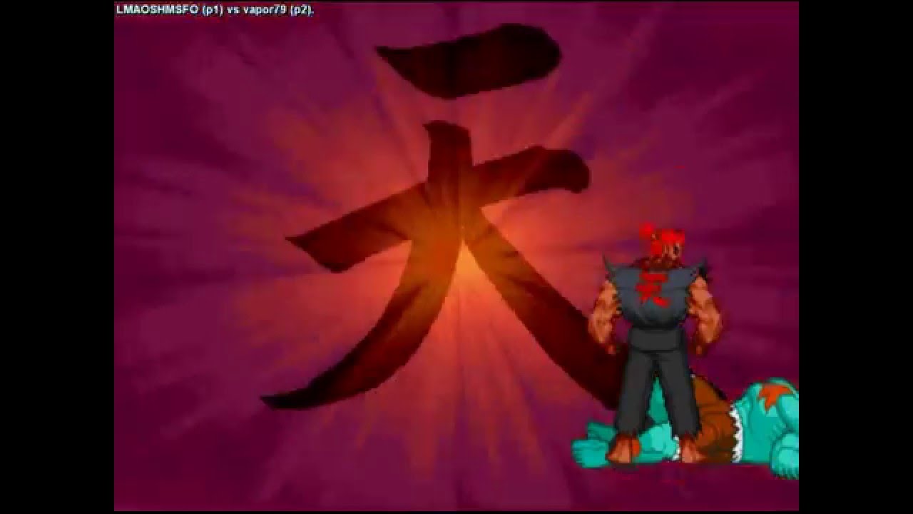 Street Fighter Alpha 3 - Akuma Raging Demon Finish [Fightcade] - YouTube