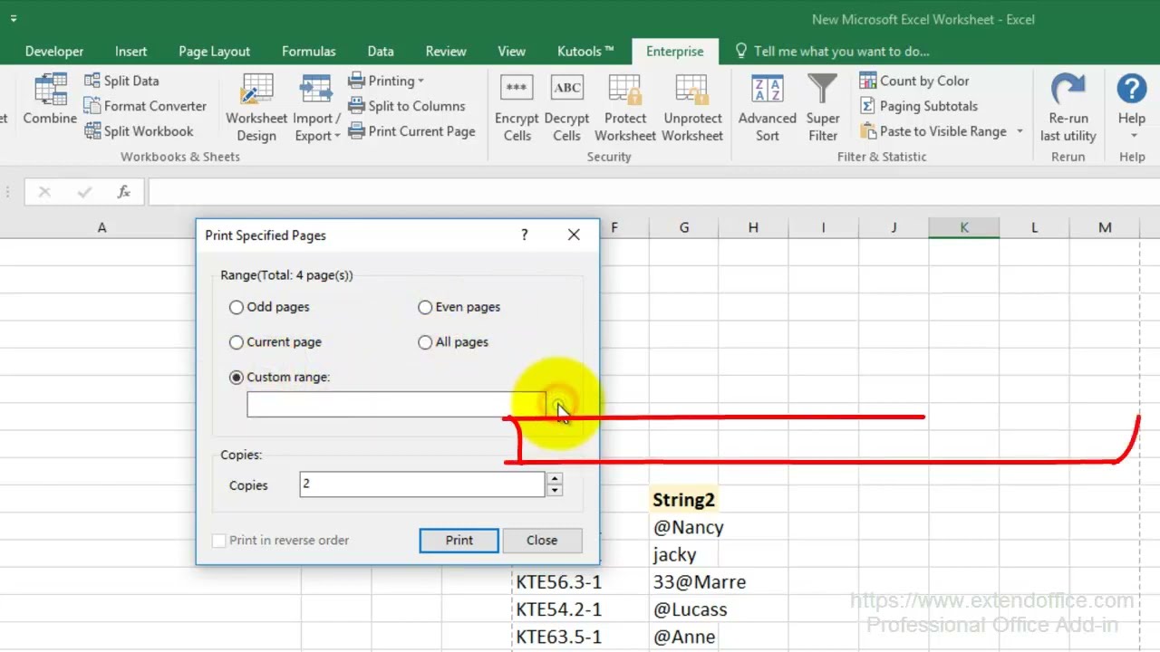 Easily Print Only Specific Even Or Odd Pages In Excel YouTube Easily Print Only Specific Even Or Odd Pages In Excel YouTube