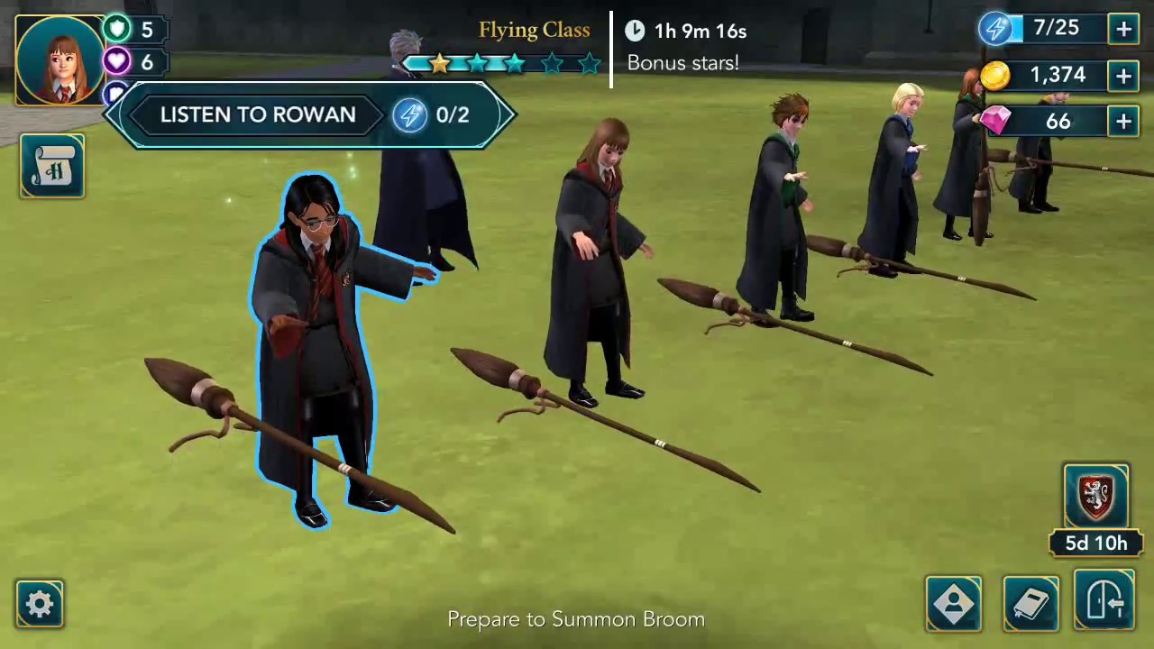 Harry Potter: Hogwarts Mystery - Chapter 6 (flying class) - YouTube