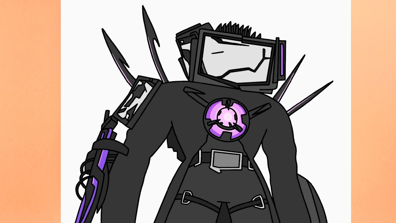 Como dibujar a Titan Tv Man destruido Skibidi Toilet 77 part 3 - YouTube