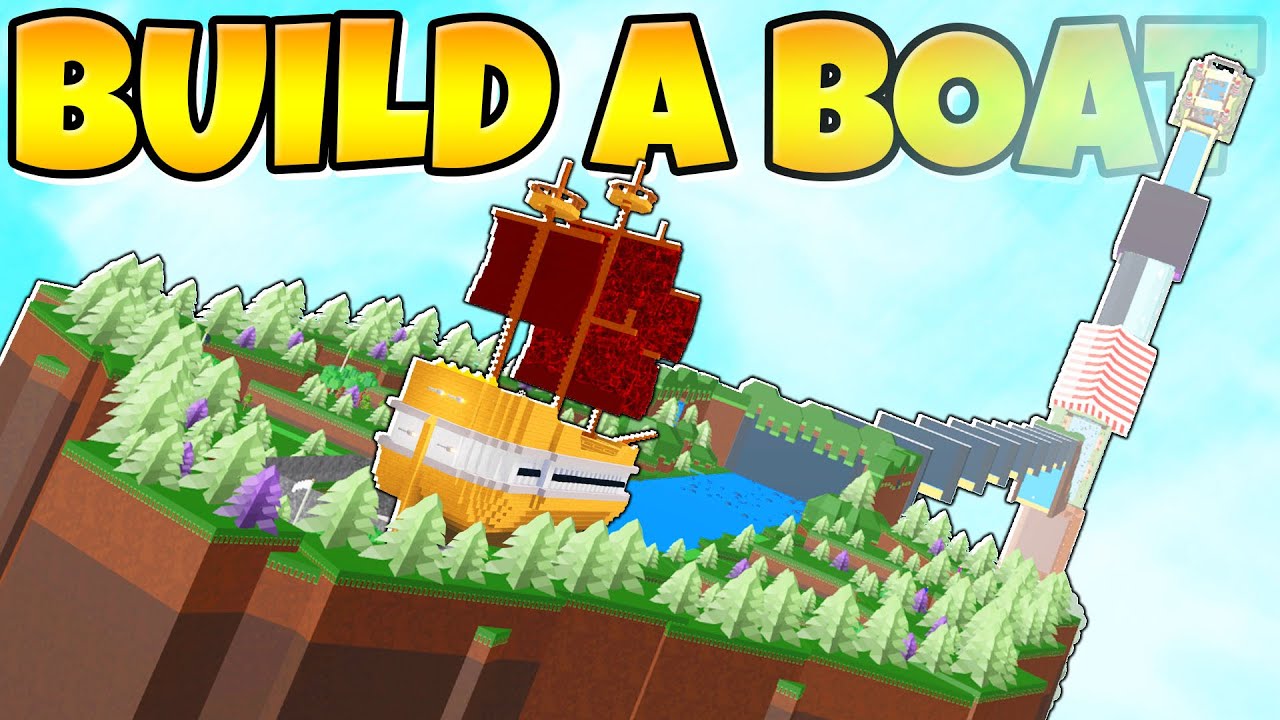 SENDING GIANT BOATS DOWN A SLIDE IN Build a Boat! *Insane!* - YouTube