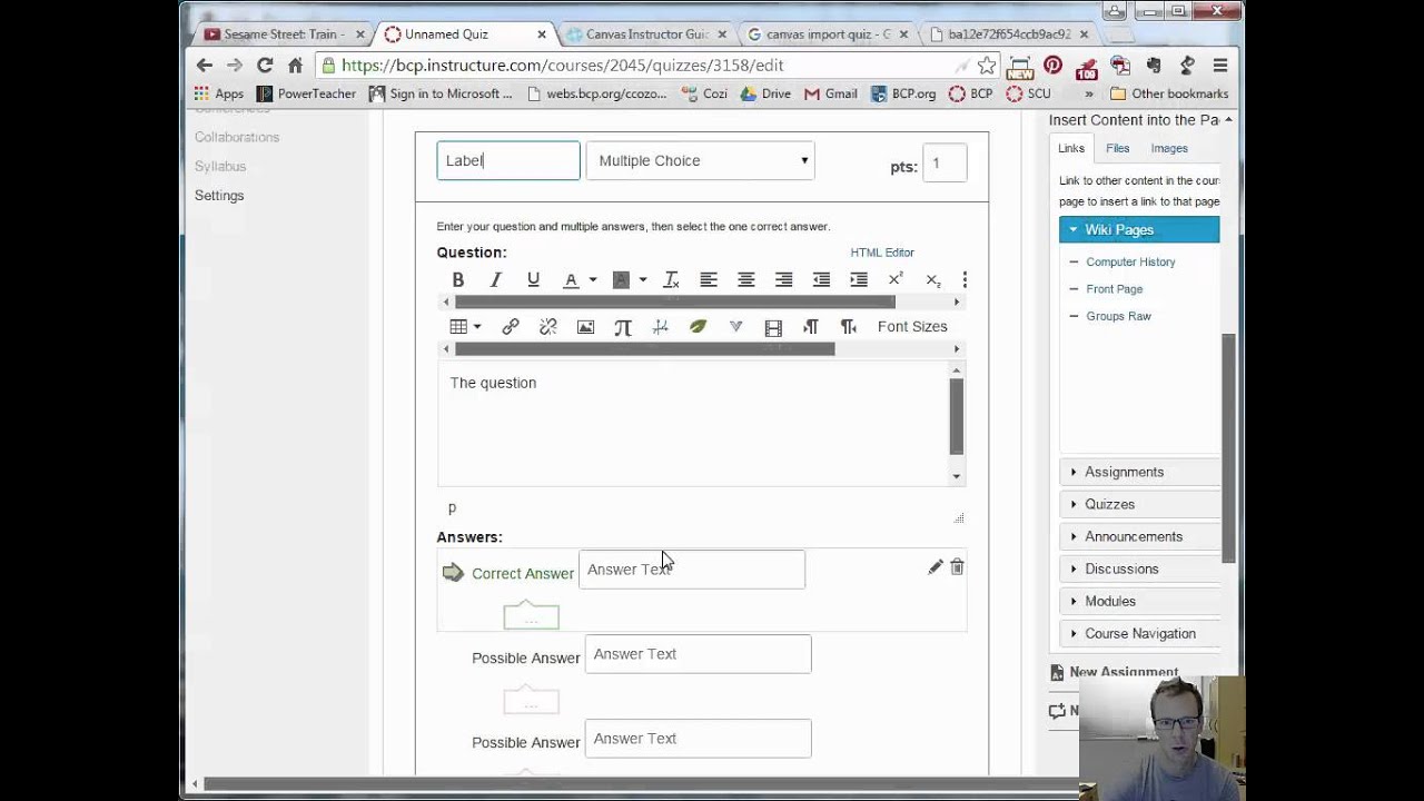 Canvas Quizzes YouTube Canvas Quizzes YouTube