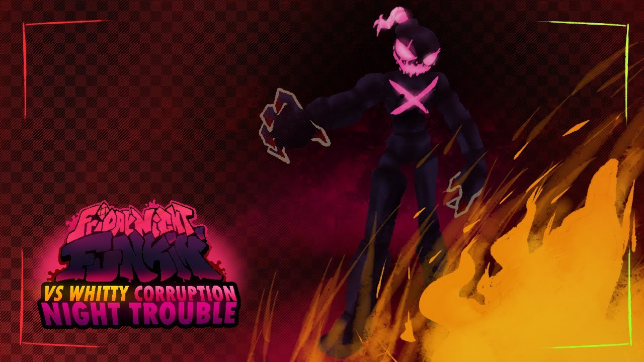FNF corruption:Night Trouble Gameplay - YouTube