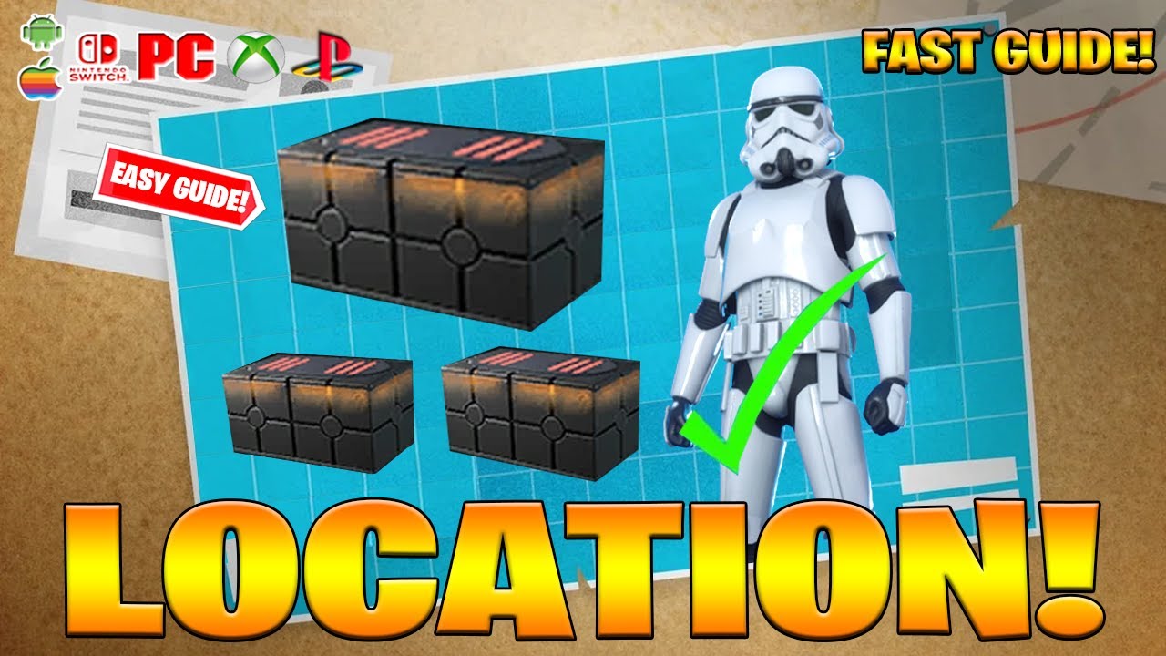 Where to find ALL Star Wars Chests Location in Fortnite! (How to Find ...