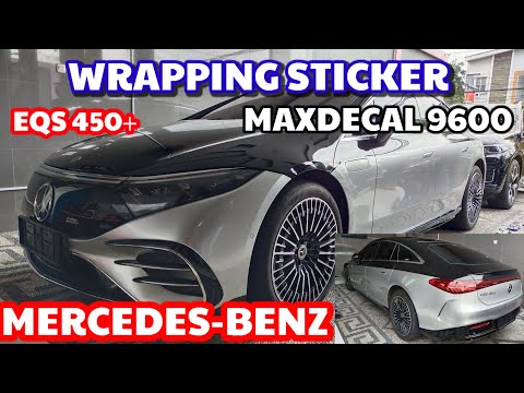 MERCEDES-BENZ EQS 450+ WRAPPING STICKER SILVER SGC 01 9600 MAXDECAL ...