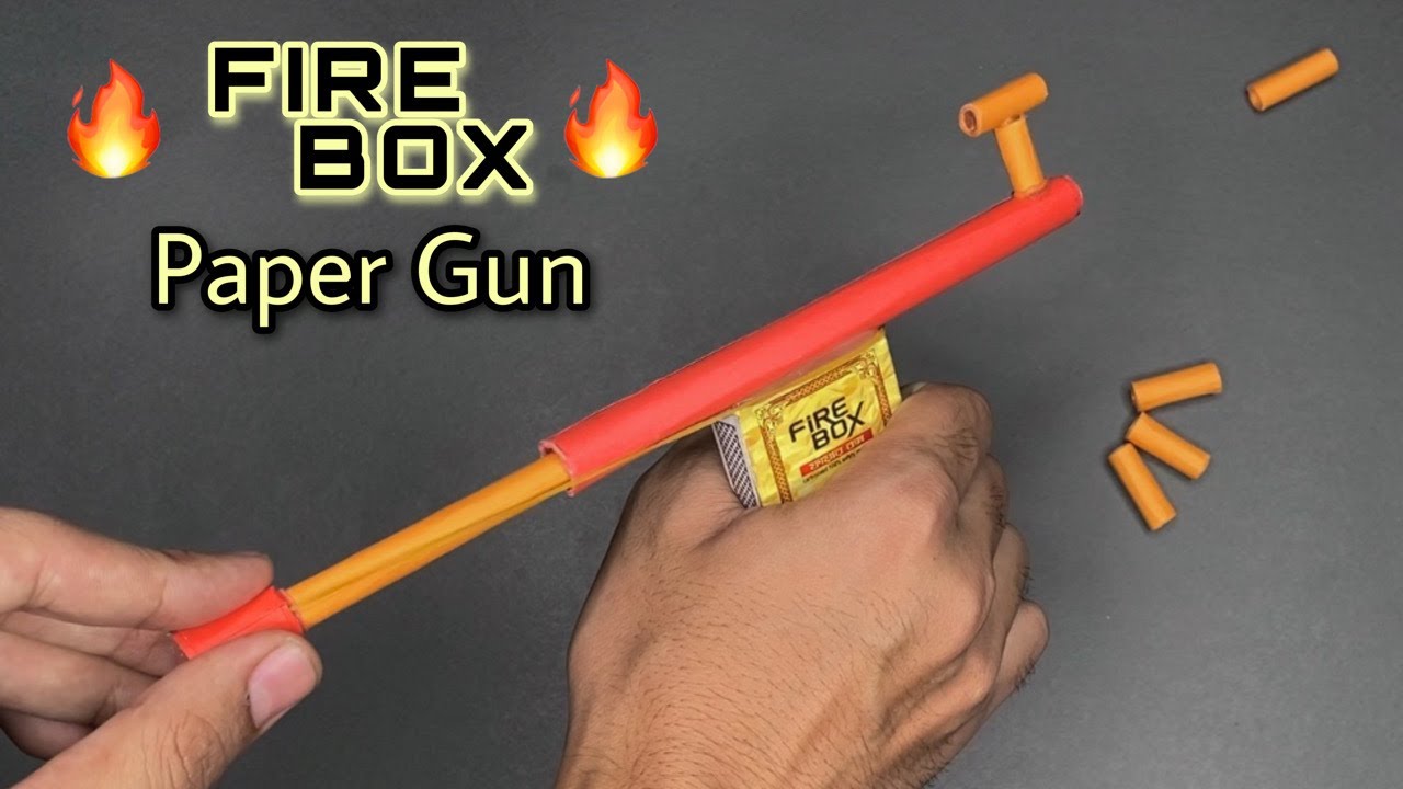 How To Make Paper Gun Easy and Fast | MatchBox Gun | Paper Gun | Paper ...