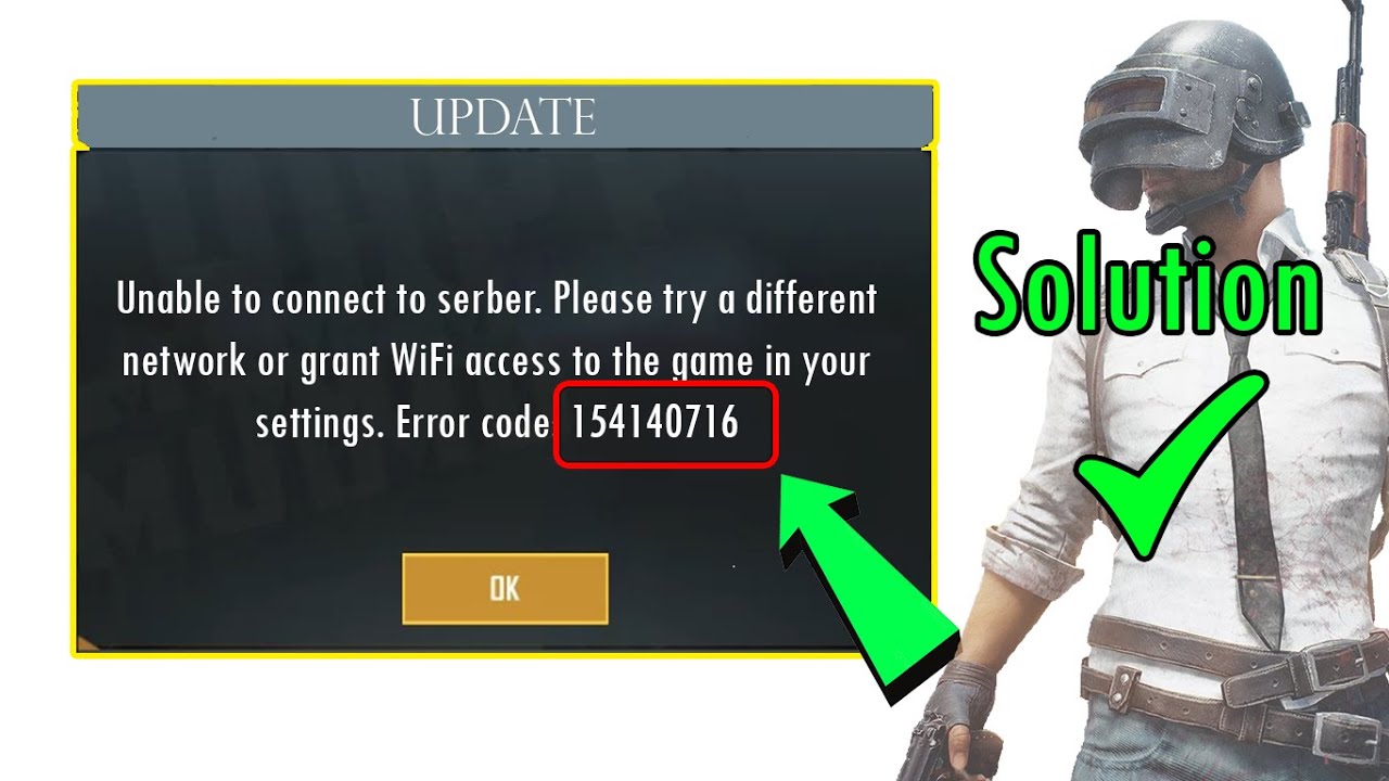 حل مشكلة ببجي كود Fix Proplem PUBG Code 154140716 - YouTube