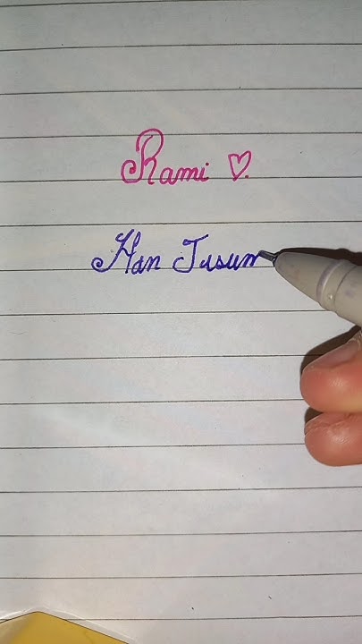 Writing your fav kpop idols names p4 Han jisung - YouTube