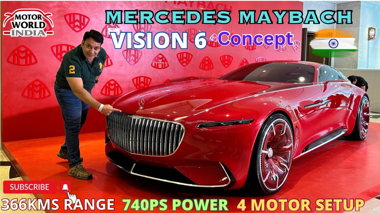 Mercedes-Maybach Vision 6 Electric Concept Exclusive India Showcase | Future wali Mercedes hai ...