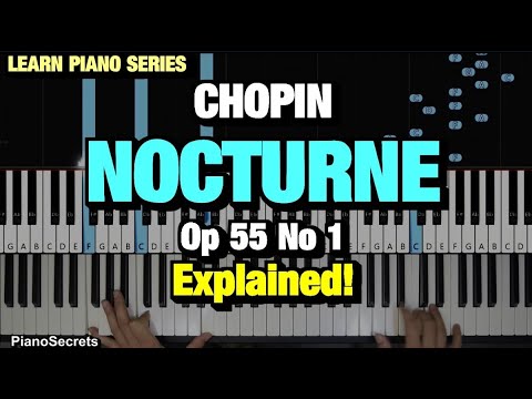 How to Play - Chopin - Nocturne Op. 55 No. 1 (Piano Tutorial Lesson ...