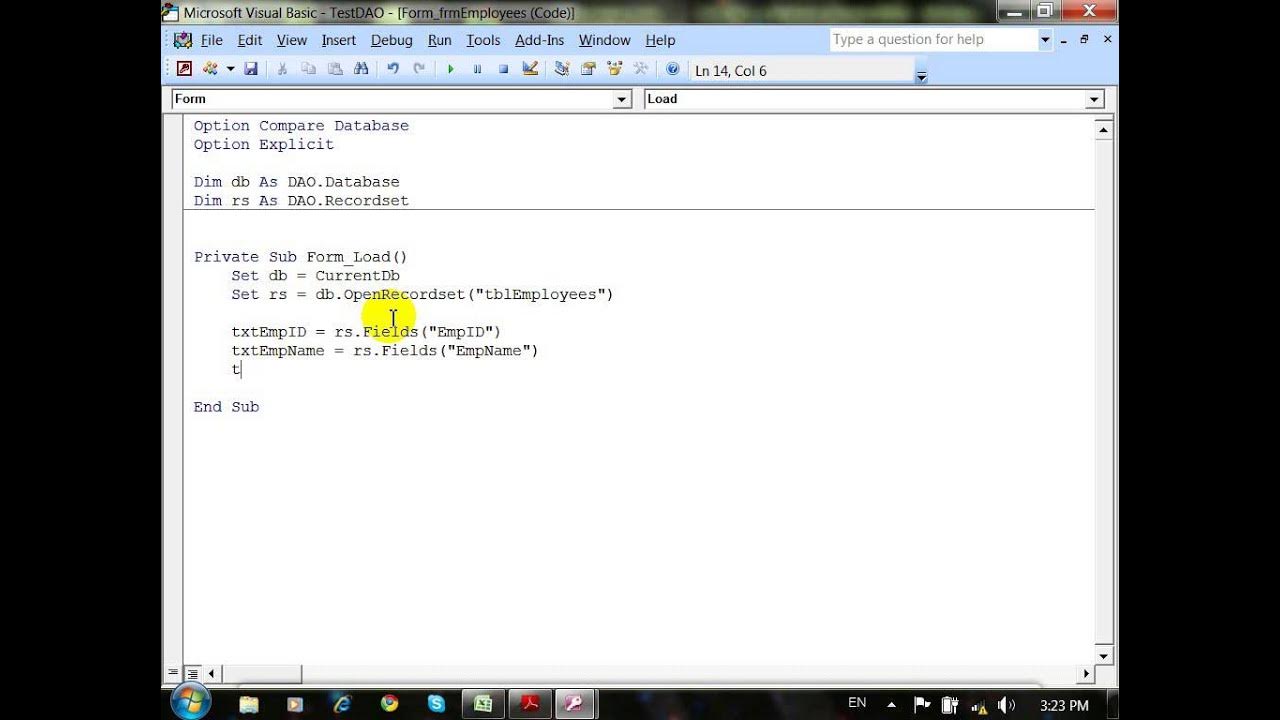 DAO-Microsoft Access khmer - YouTube