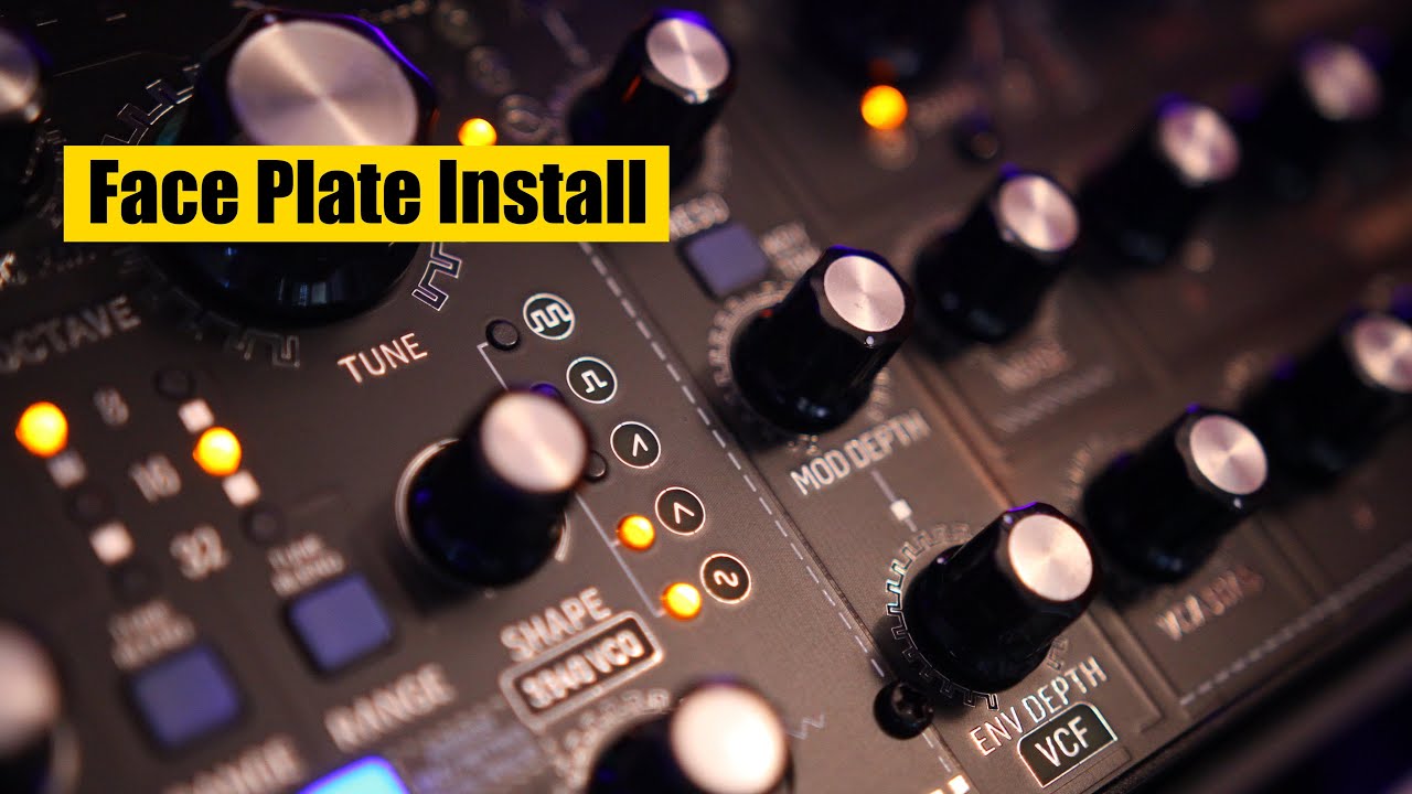 Behringer Neutron Tutorial ( install a face plate ) - YouTube