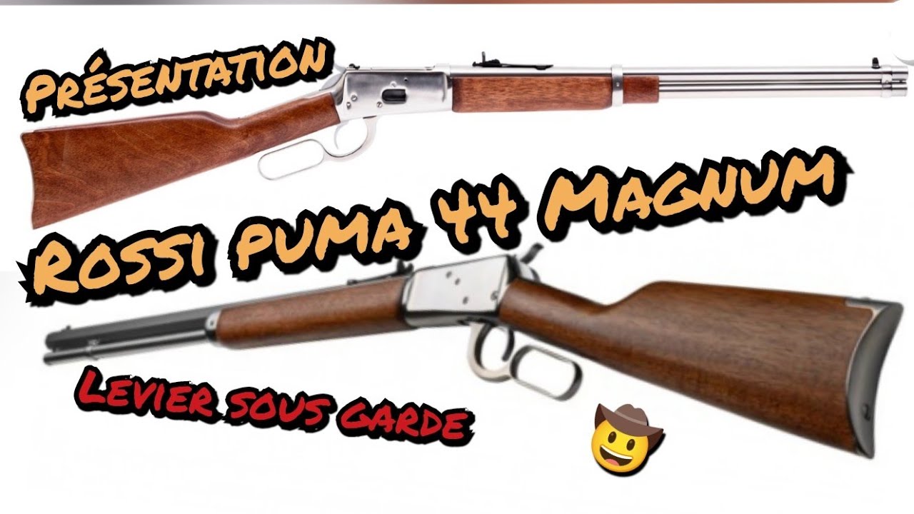 Rossi puma 44 Magnum inox présentation et tir carabine winchester 🤠🤠 ...