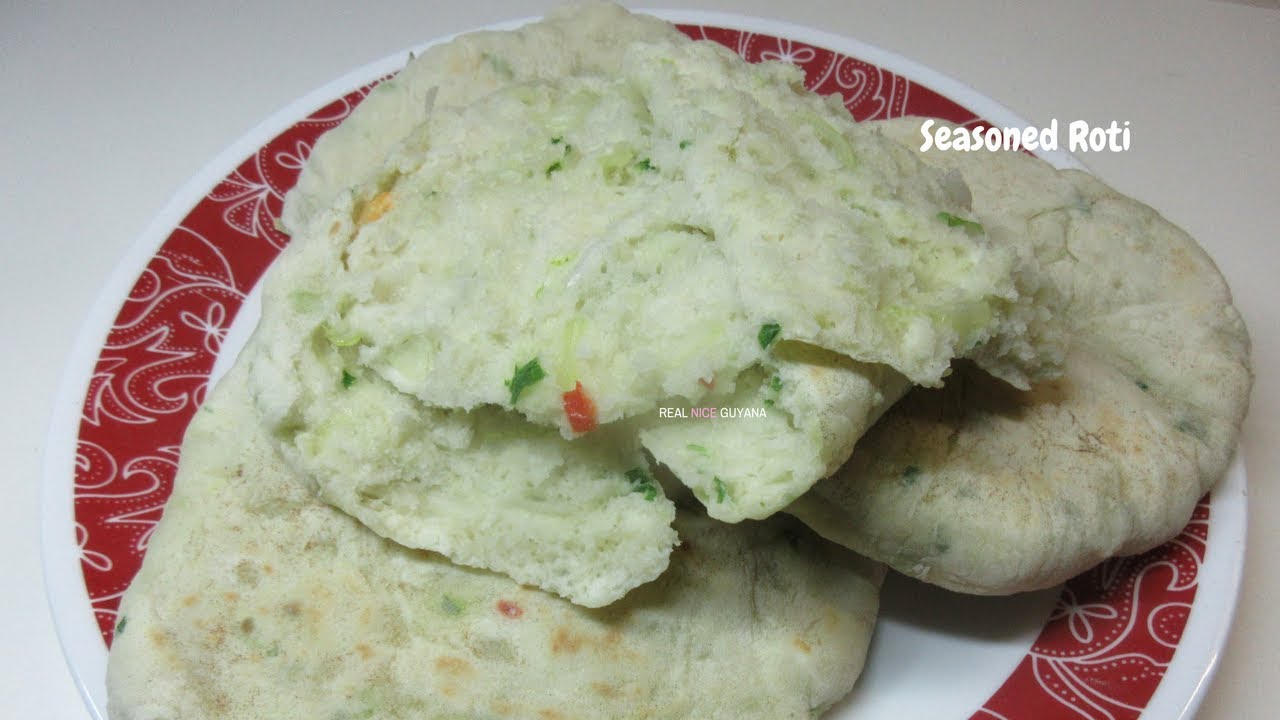 Seasoned Roti step by step Recipe Video I Real Nice Guyana. - YouTube