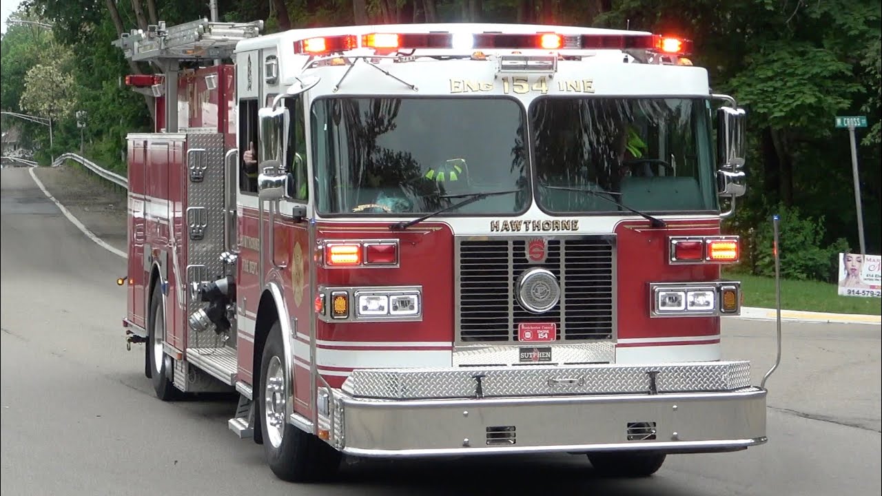 Hawthorne FD Engine 154 Responding - YouTube