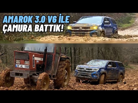 AMAROK’UN ARAZİYLE İMTİHANI! TRAKTÖRLE ÇEKTİK! OFFROAD | VW AMAROK 3.0 V6