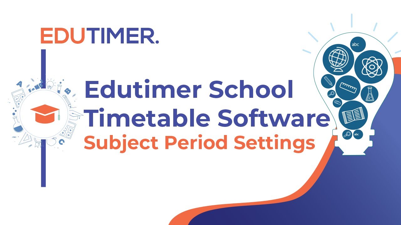 edutimer school timetable software-Subject Period Settings - YouTube