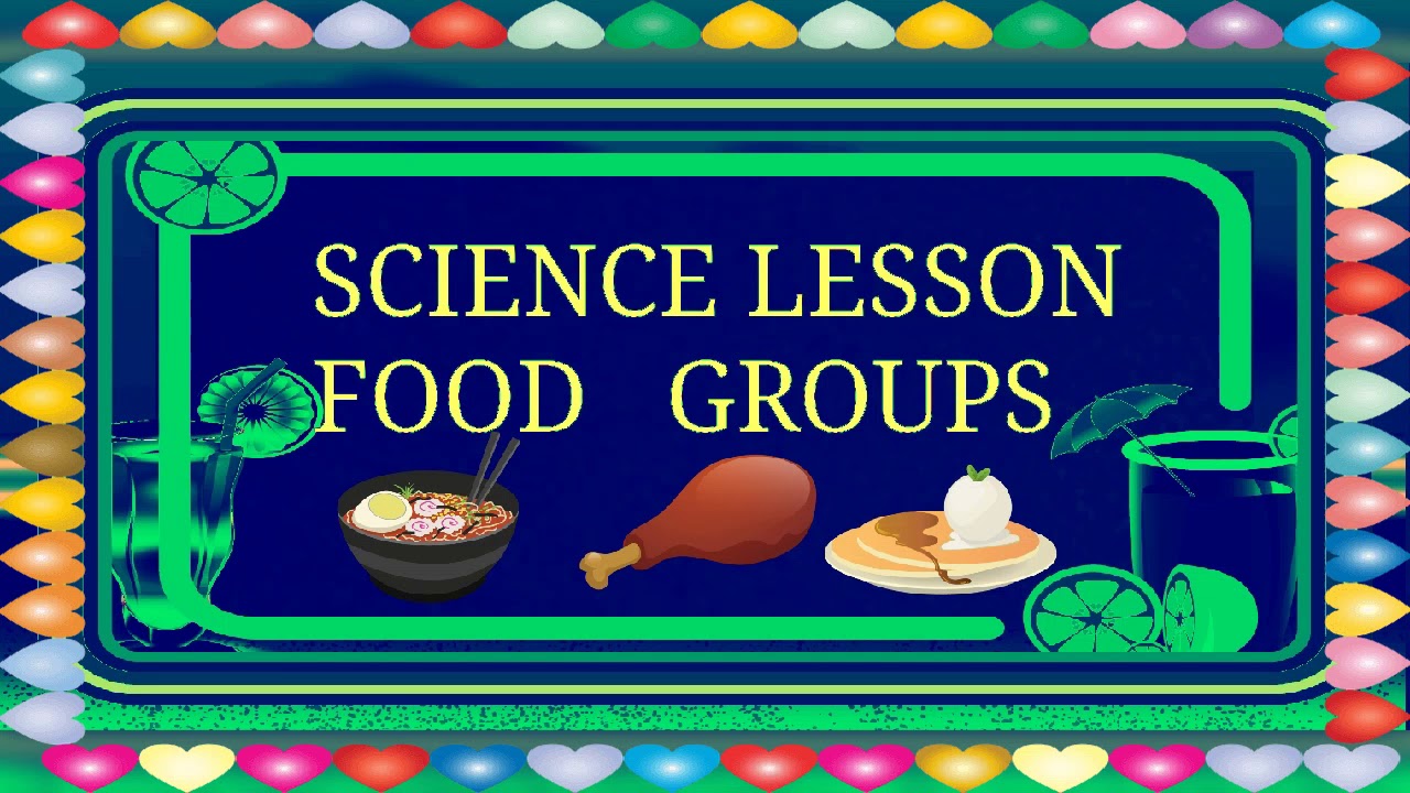 SCIENCE LESSON, FOOD GROUPS (GRADE 4 AND ONWARDS) - YouTube
