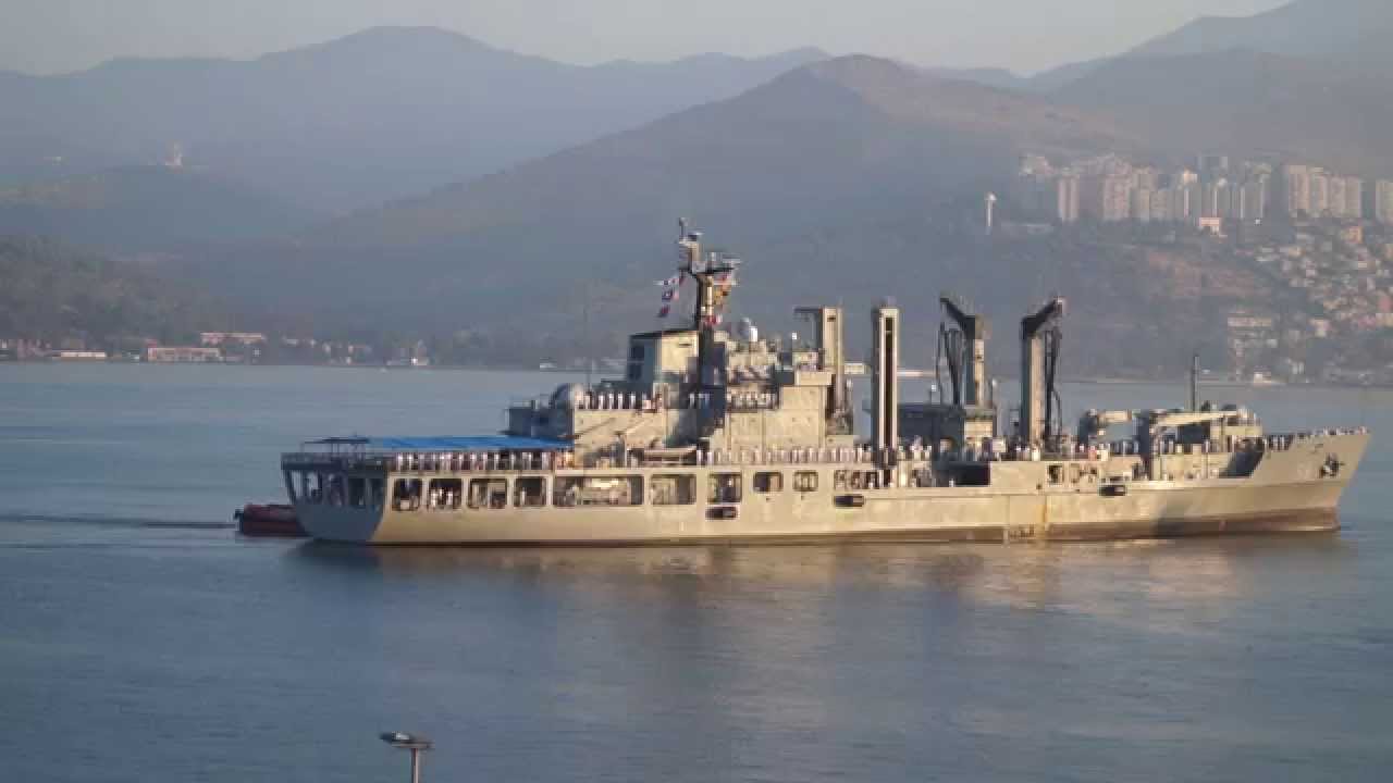 Korean Navy ship ROK Dae Cheong and Kang Gam Chan in Izmir 9 October ...