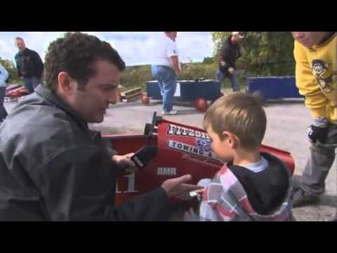 CBC- Rick Mercer with Syd Birrell at the Soap Box Derby Races - YouTube