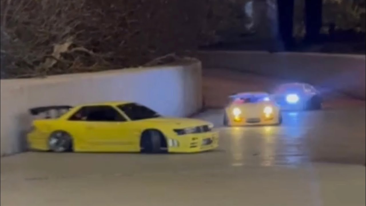 Attacking the American 1/10 Touge ! | S13 Silvia RC Street Car build ...