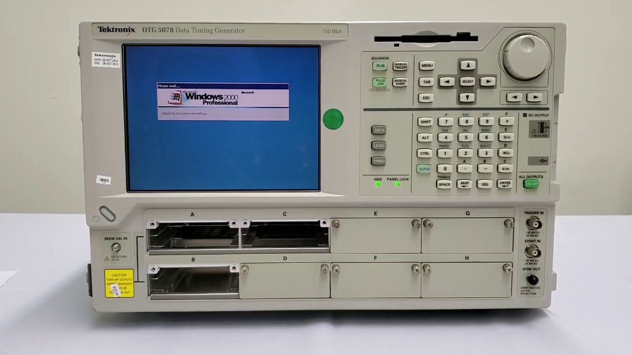 Tektronix DTG 5078 Data Timing Generator (A# 51464) - YouTube