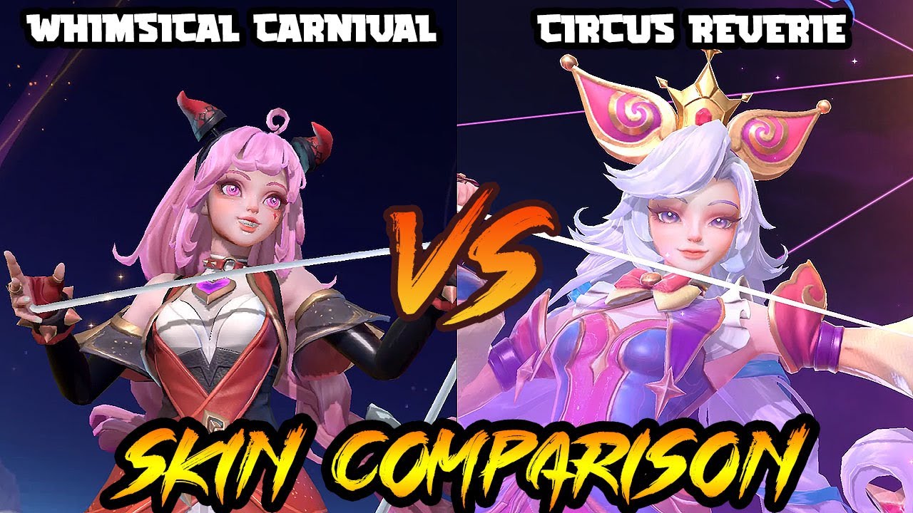 Cici - Circus Reverie starlight skin V.S. Whimsical Carnival - MLBB - Skin Comparison - YouTube