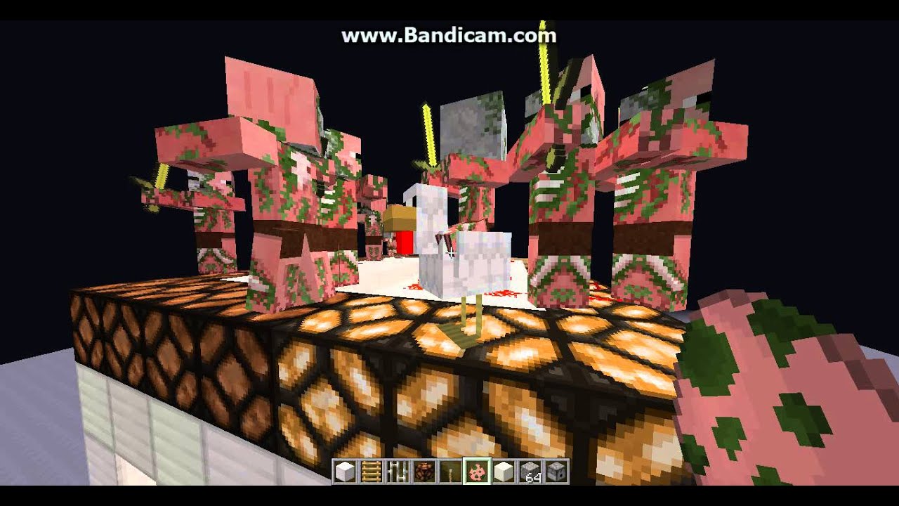 Minecraft WTF baby zombie pigman rides a chicken - YouTube