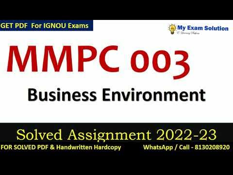 MMPC 003 SOLVED ASSIGNMENT 2022-23 | English Medium | IGNOU Solved Assignment 2022-23 - YouTube