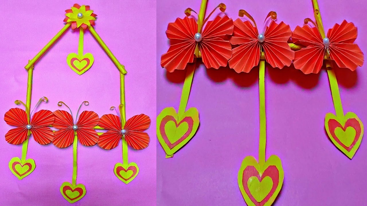 Color Paper Craft Video / Art Flower paper / Color Paper Craft / Flower ...