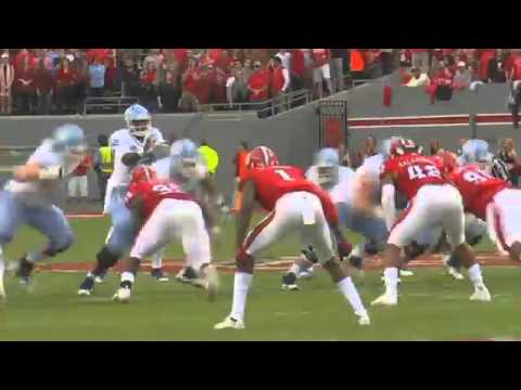 UNC Beats NC State 45-34, Clemson Tops South Carolina 37-32 - YouTube