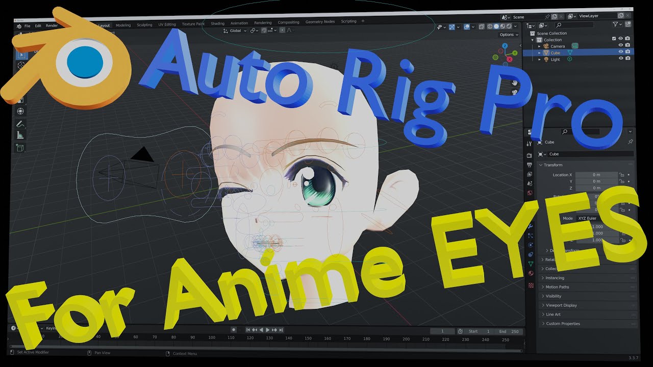 Auto Rig Pro For Anime Eyes - YouTube