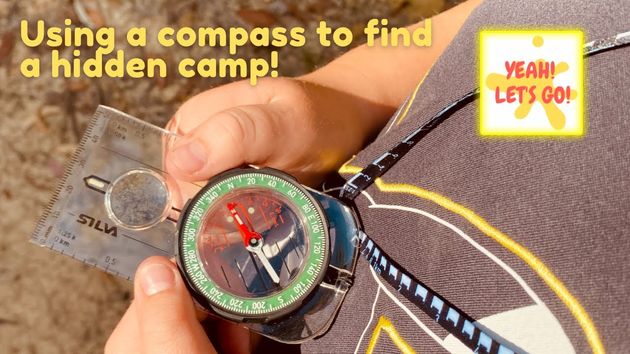 Using a compass to find a hidden camp ! - YouTube