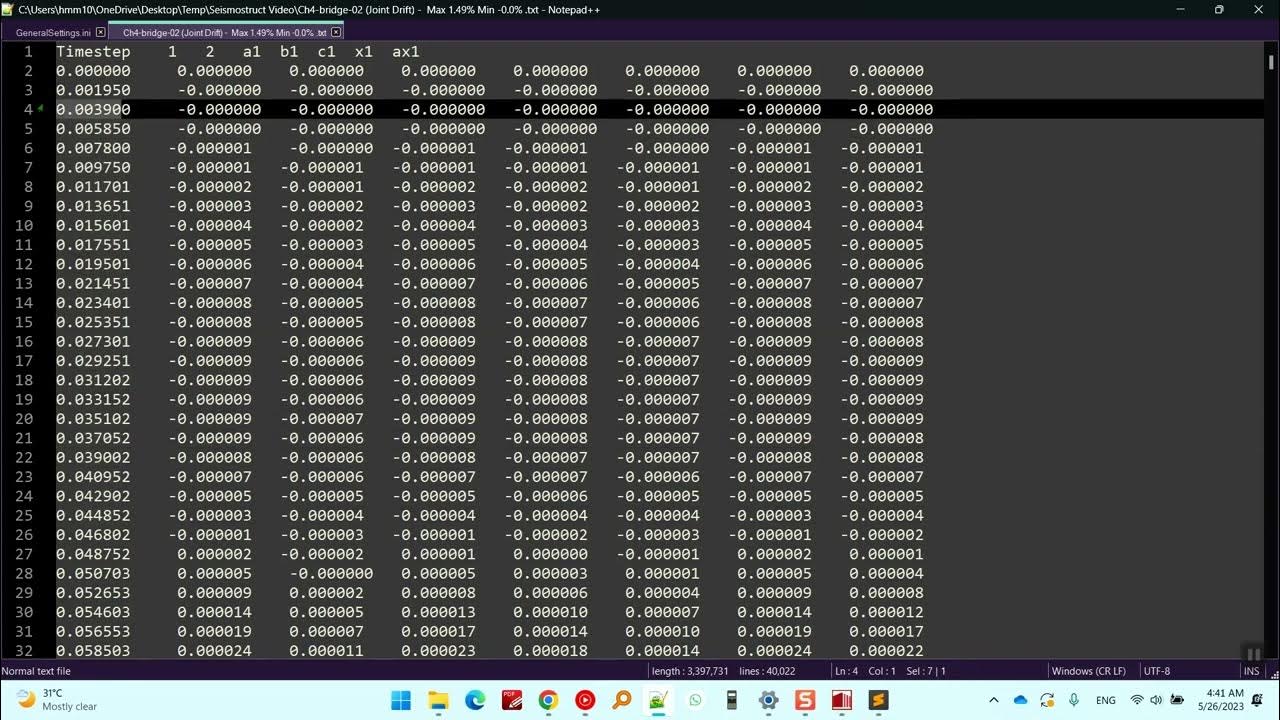 Seismostruct Tutorial: Extracting Data from Multiple Files - YouTube