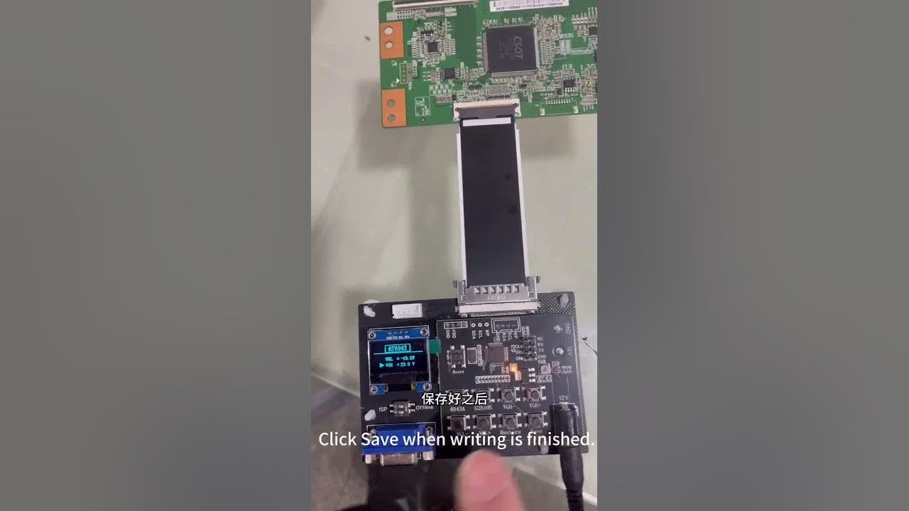 CS602 DC to DC IC How to Change T-CON VGL VGH Voltage ? TCON Burning Tool DC Regulation ...