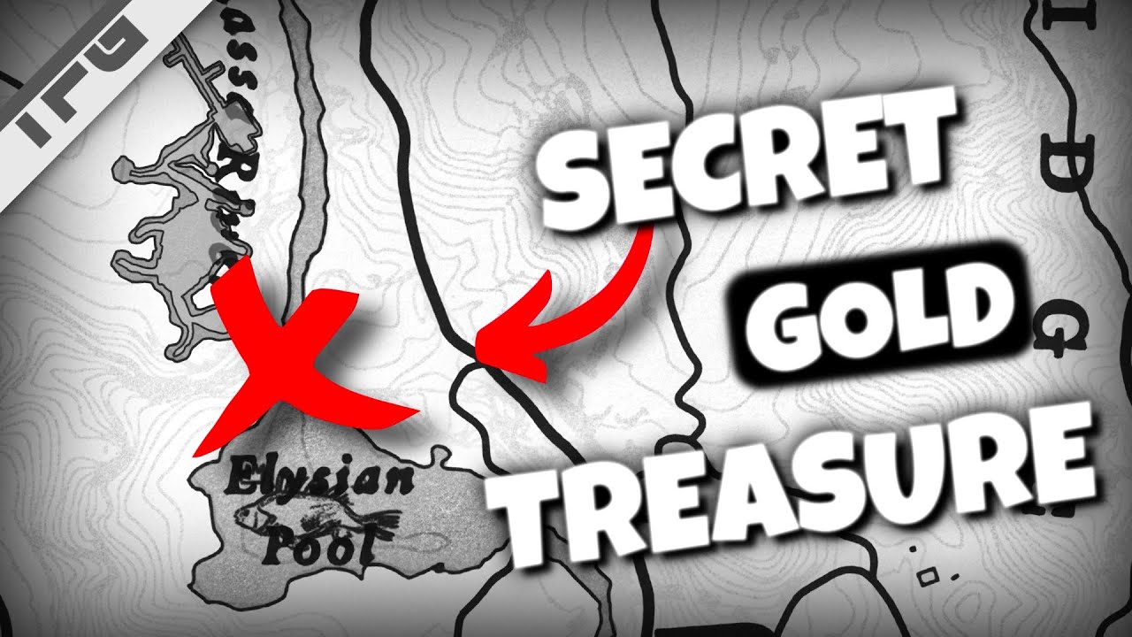 Hidden Treasure Location with 4 Gold Bars | RDR2 - YouTube
