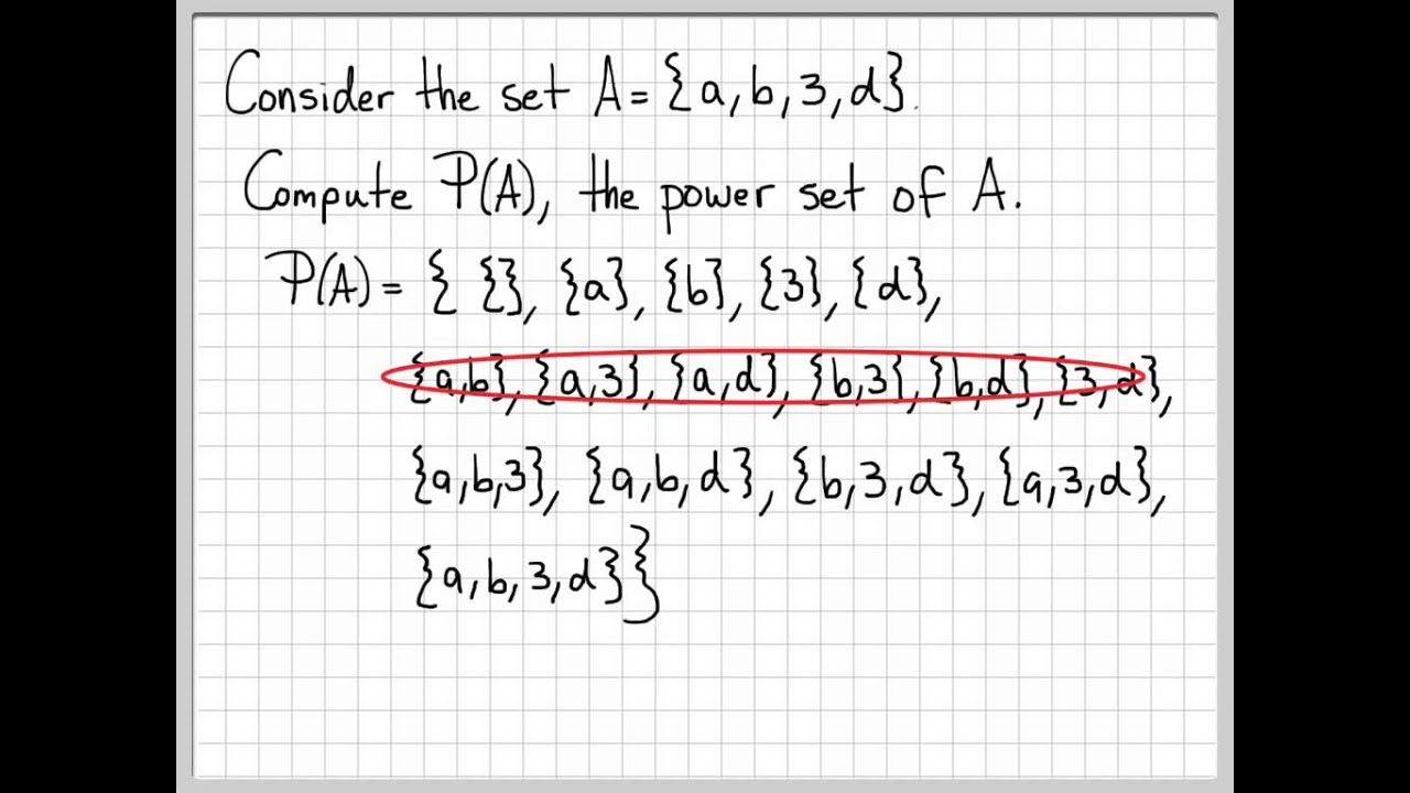 Proof And Problem Solving More Sets Example 04 YouTube