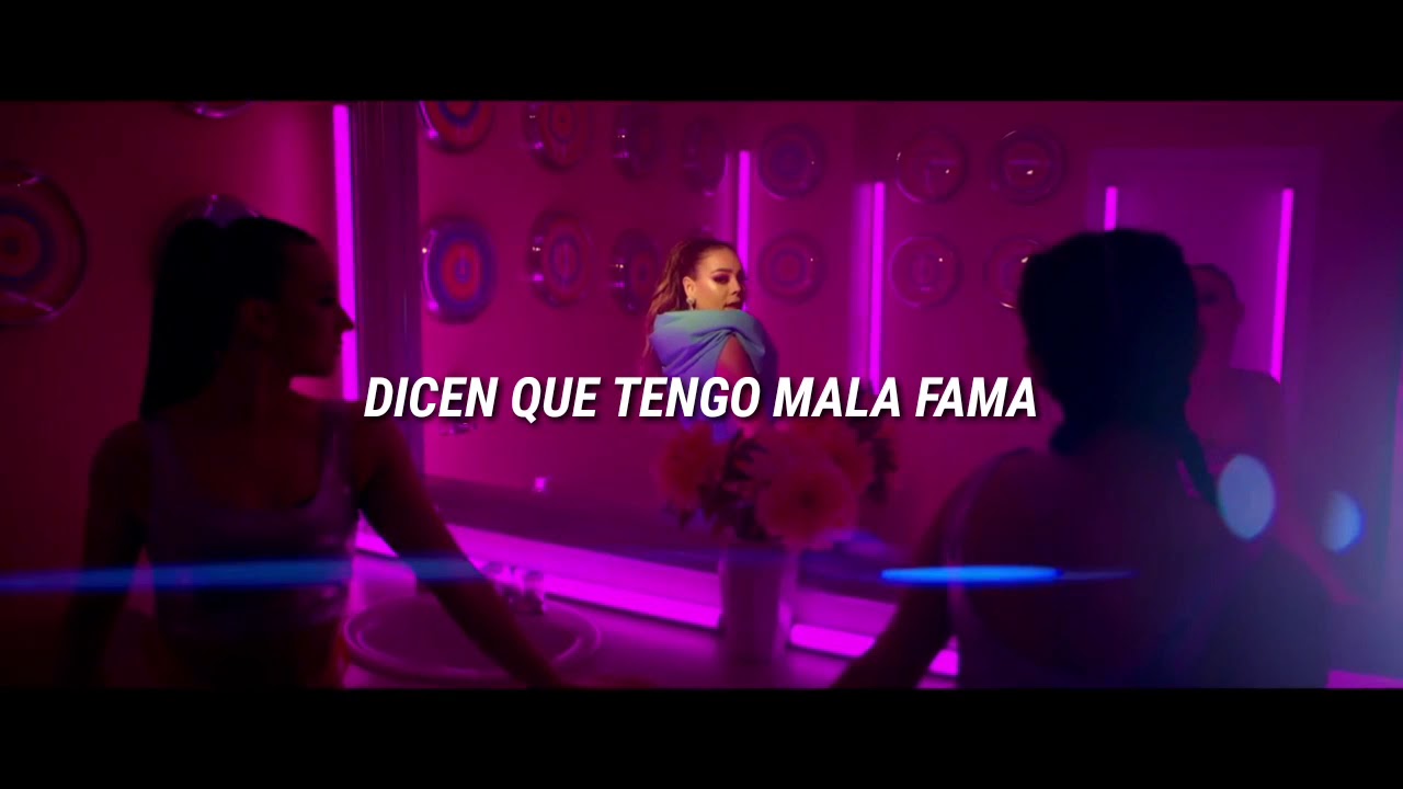 //MALA FAMA//DANNA PAOLA// (LETRA) - YouTube