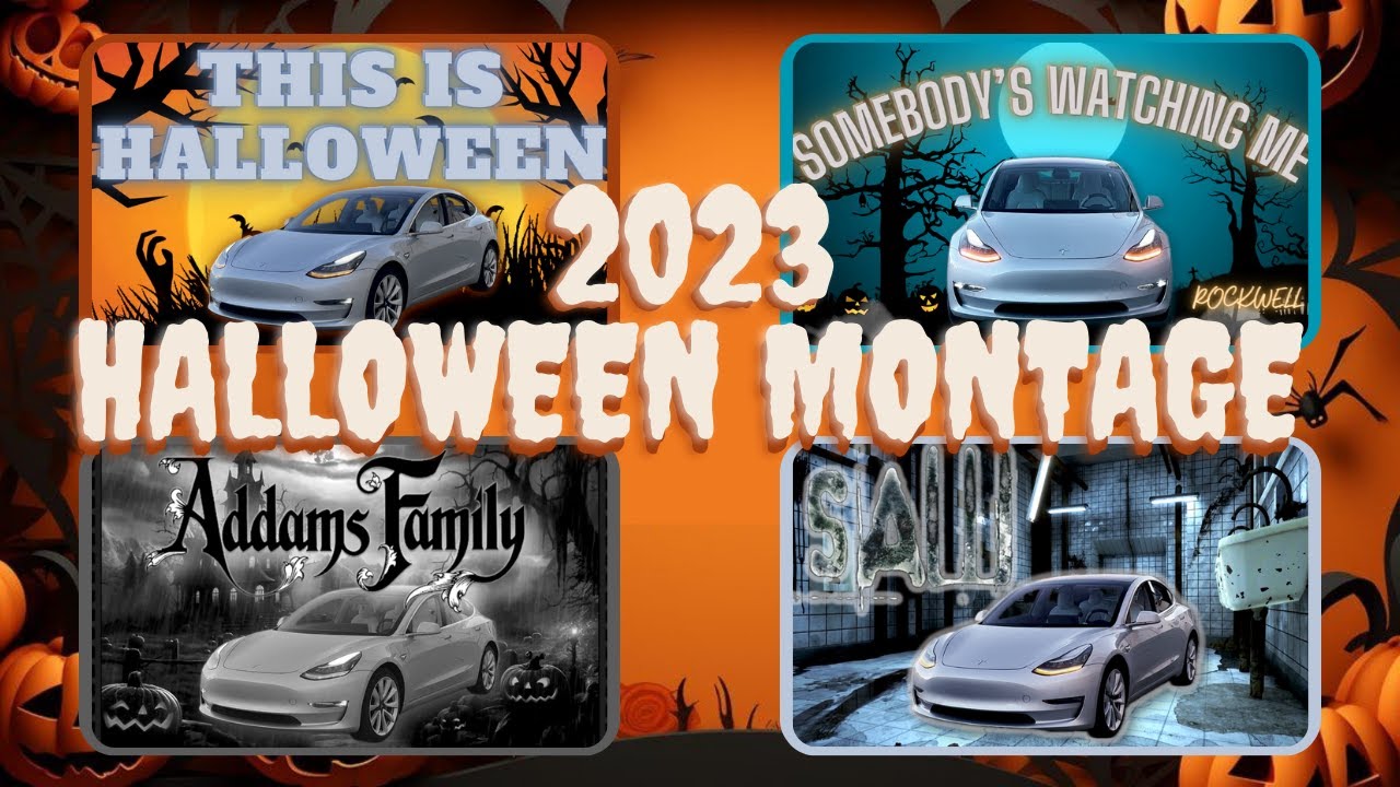 Halloween Montage 2023 Tesla Light Shows - YouTube
