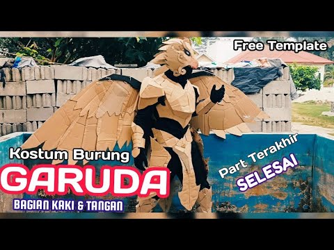 Cara Membuat Kostum Karnaval Burung Garuda Dari Kardus Bekas || Bagian ...