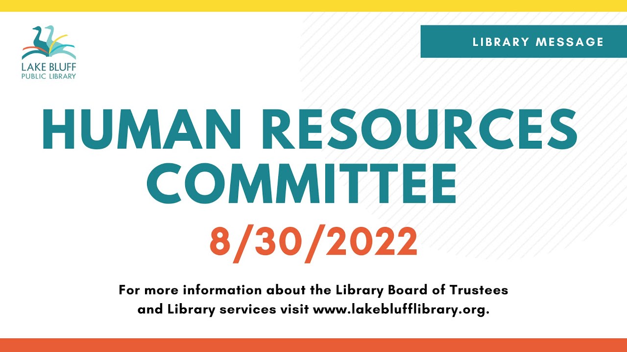 Meeting of the Human Resources Committee - 8/30/22 - YouTube