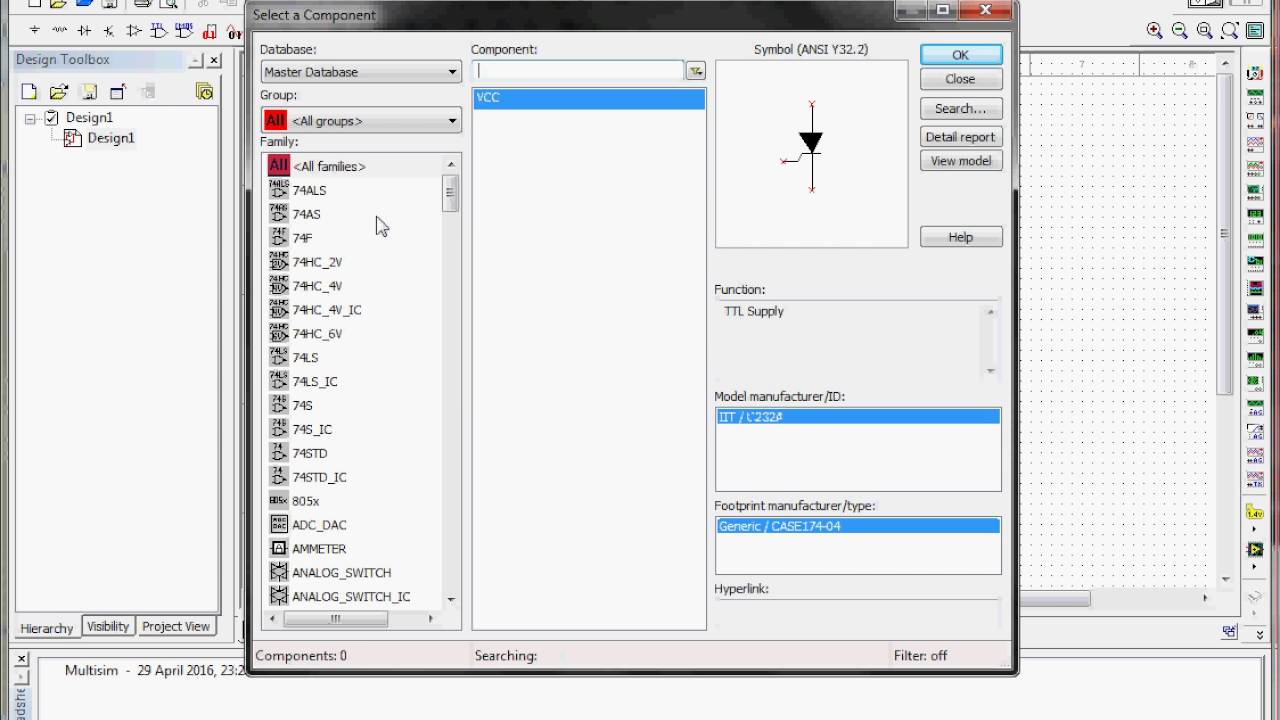 Flip Flop RS Nand Gate Multisim - YouTube